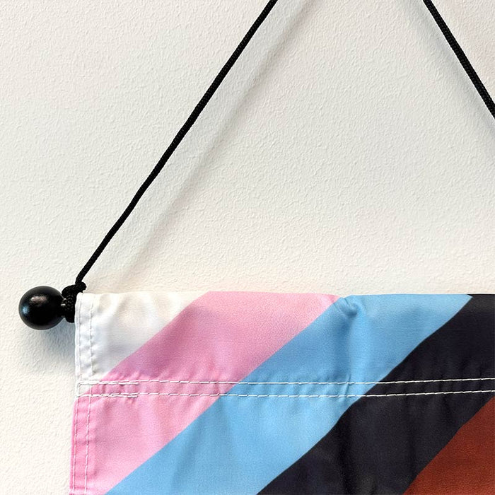Flag Wall Hanging Kit | Wooden Wall Rod & Cord | Flags For Good