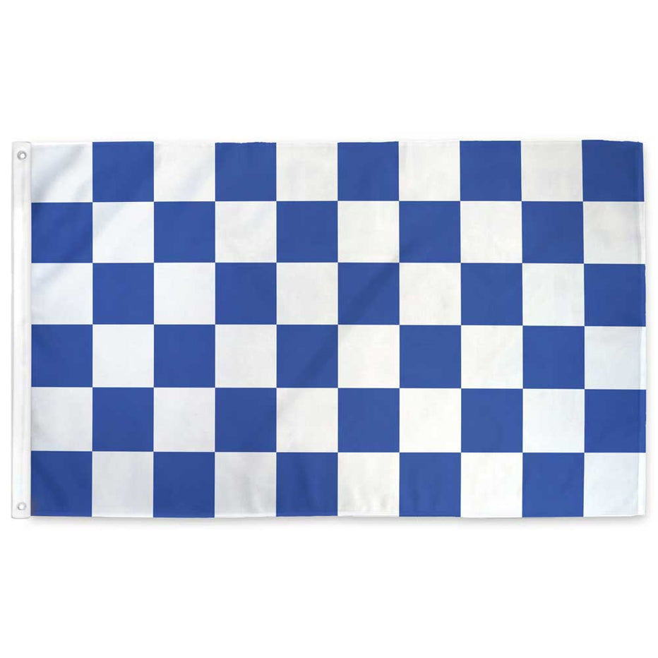 Blue Checkered Flag | 3ft x 5ft Polyester Outdoor Flag – Flags For Good