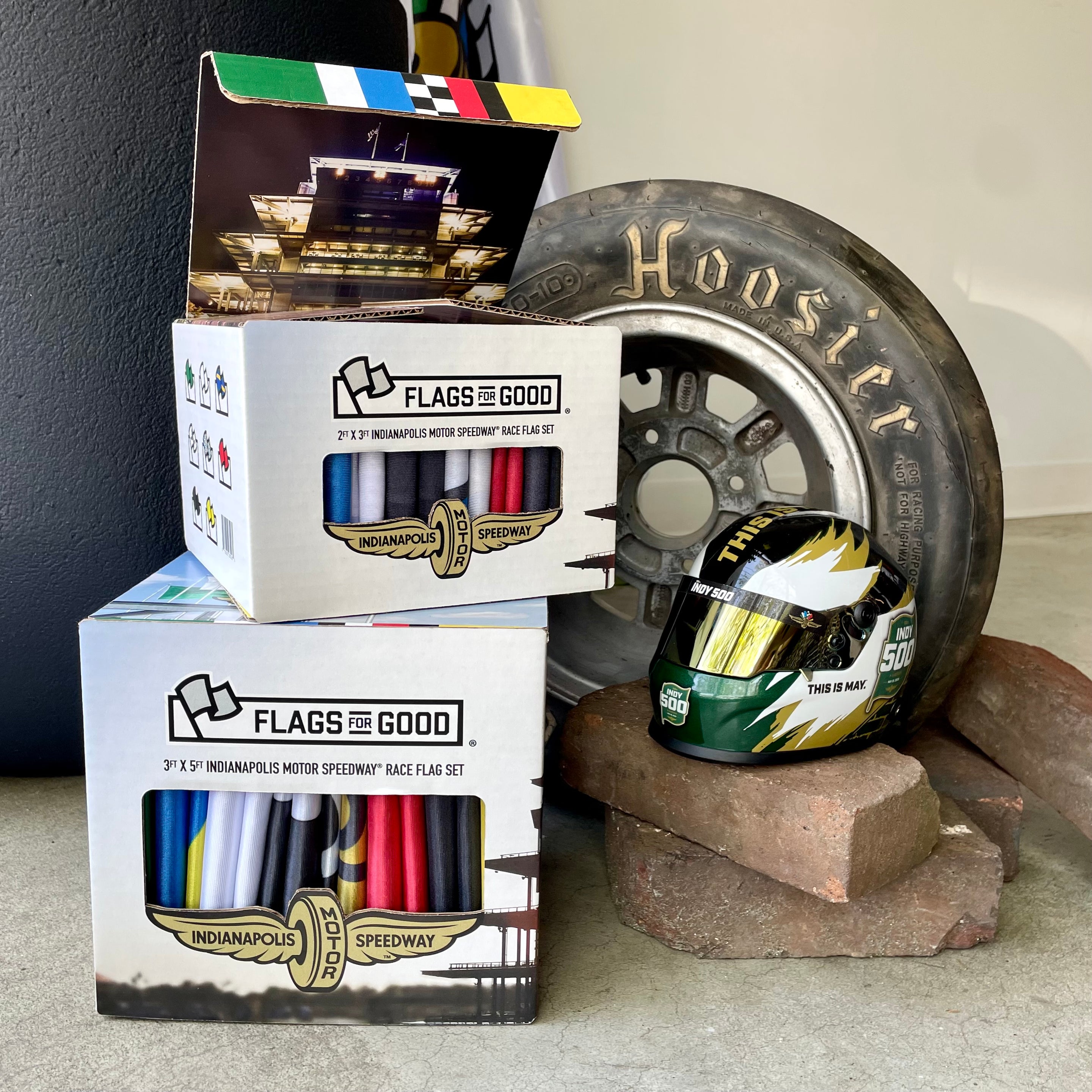 Indy Motor Speedway Race Flag Set | Racing Signal Flags | Flags For Good