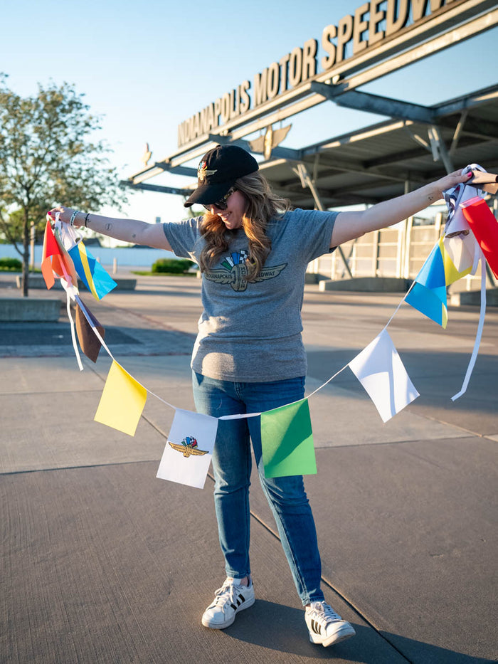 Indy Speedway Racing Flags Bunting | Race Day Decor | Flags For Good