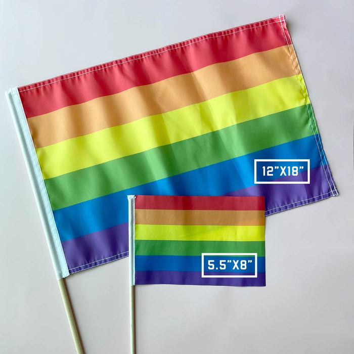 Handheld Pride Flags | LGBTQ+ Pride Flag Party Mix Bundle | Flags For Good