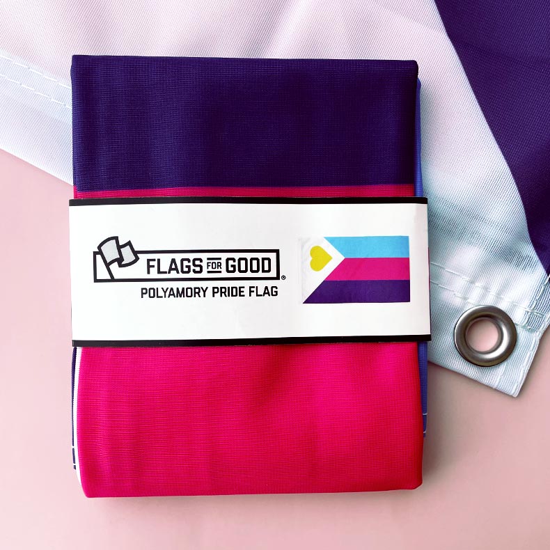 New Polyamorous Pride Flag | Inclusive Love Identity Flag | Flags For Good