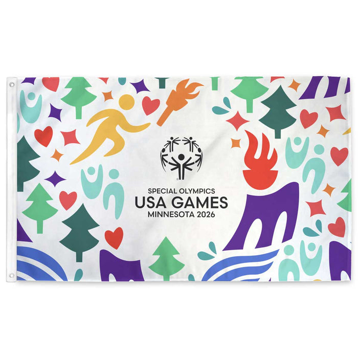Special Olympics Flag 2026 | Full-Color Inclusion Flags | Flags For Good