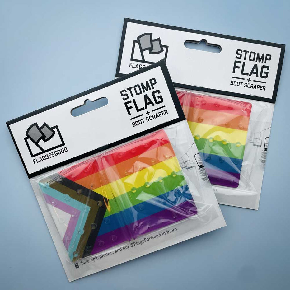 Progress Pride Flag Snowboard Stomp Pad | $1 Donated to POW – Flags For ...