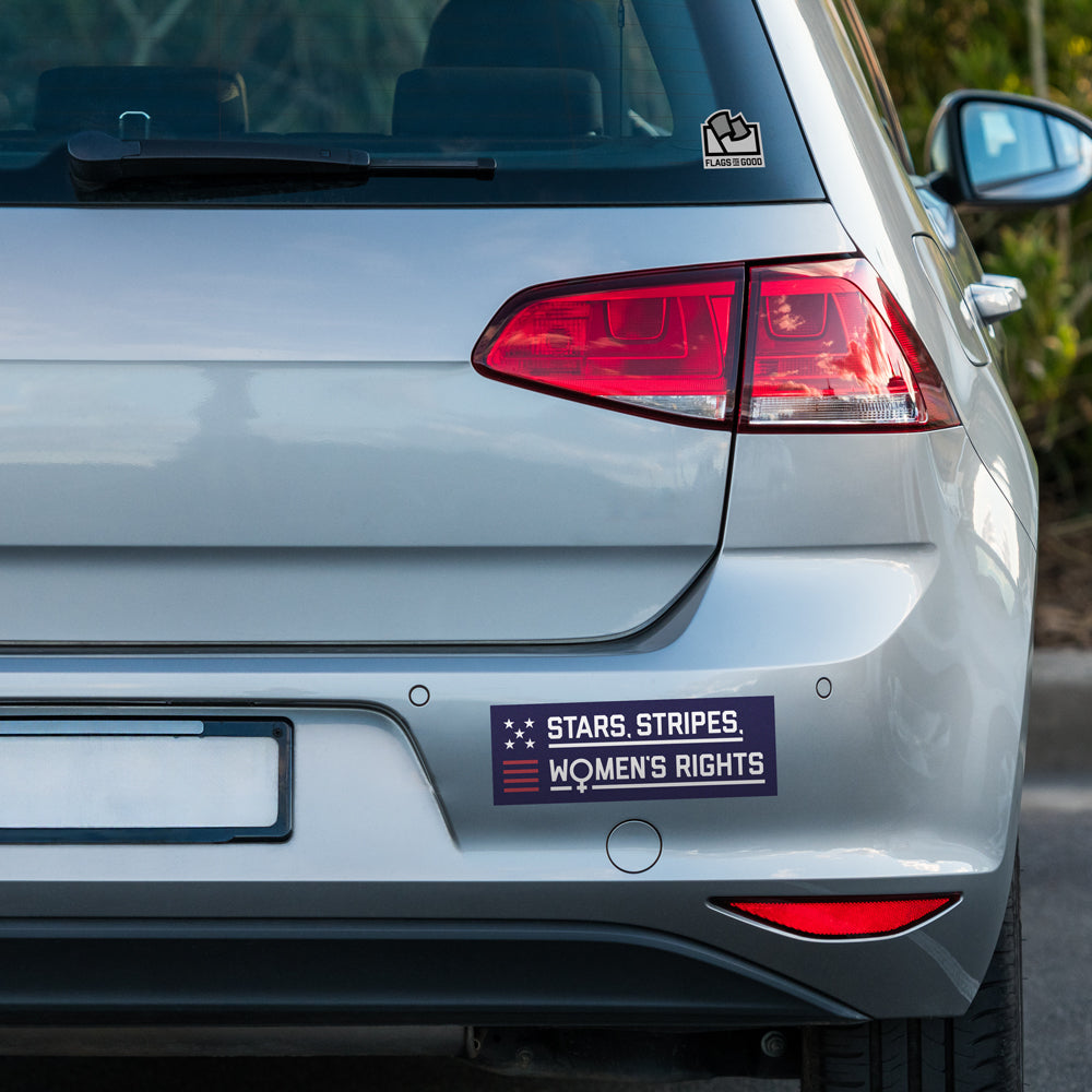 Star, Stripes, Women's Rights Bumper Sticker – Flags For Good