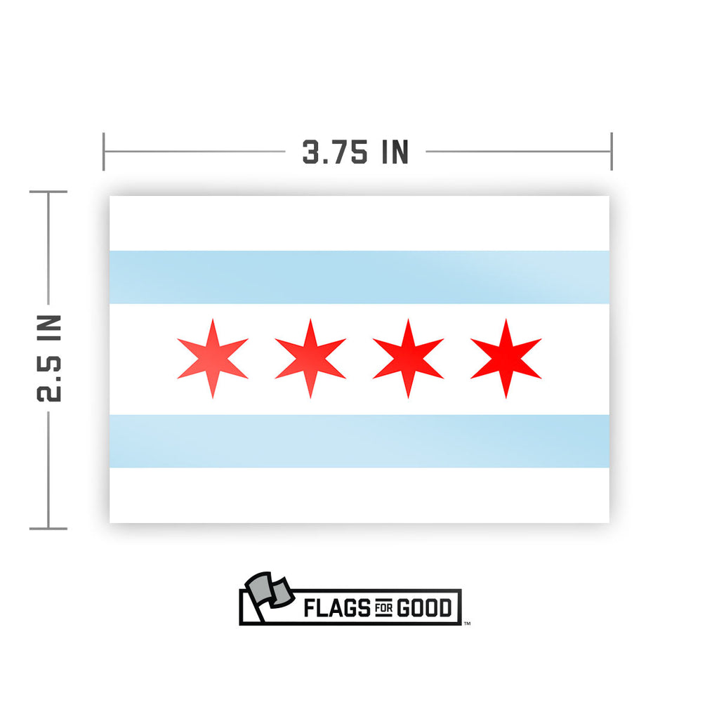 Chicago Flag Sticker | Flags for Good