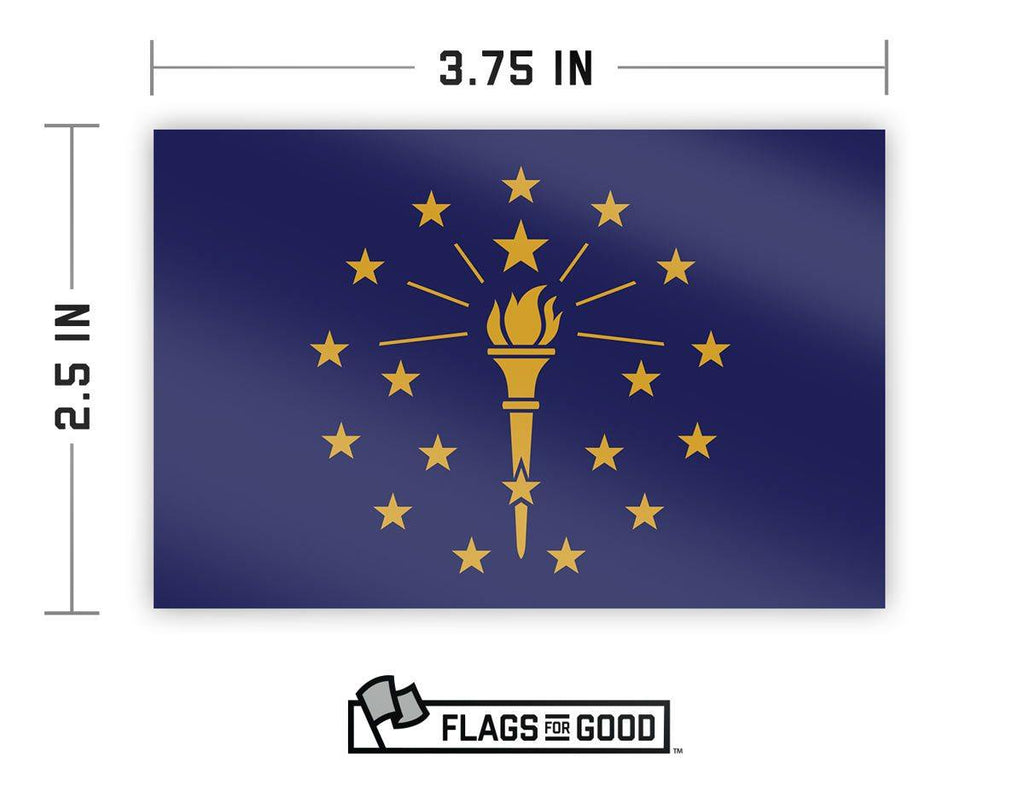 Indiana State Flag Sticker – Flags For Good