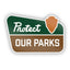 "Protect Our Parks" Stickers | Stickers from Flags for Good