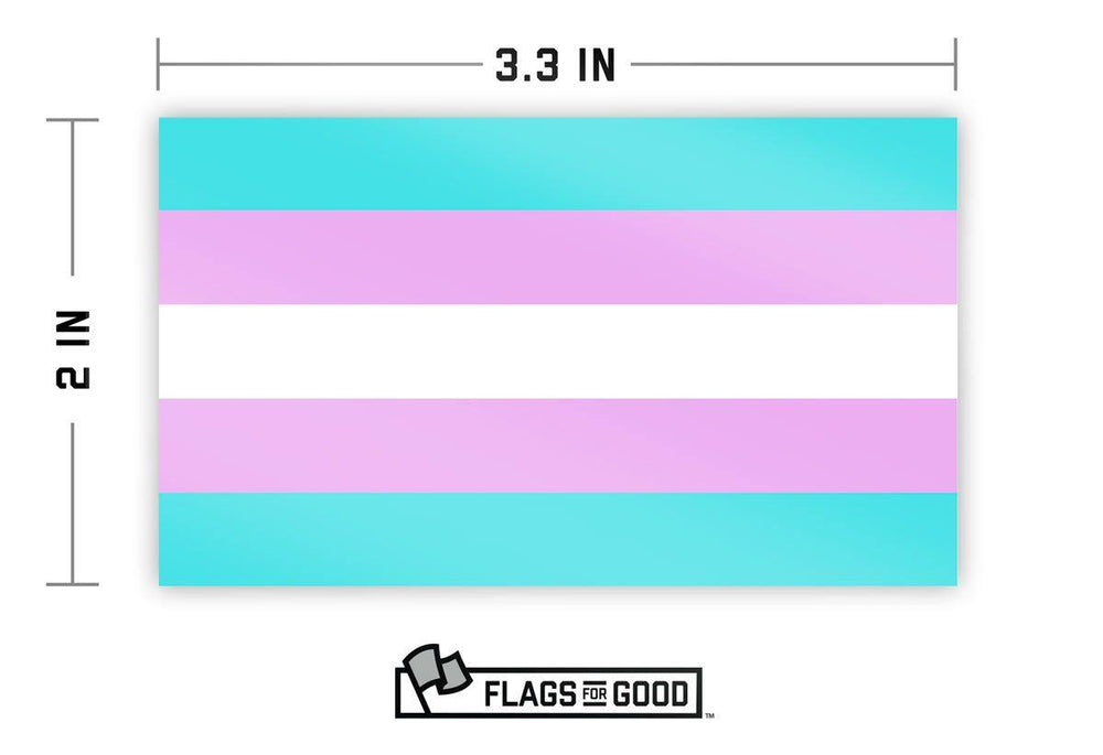 Trans Pride Sticker | Transgender Flag Decal | Flags For Good