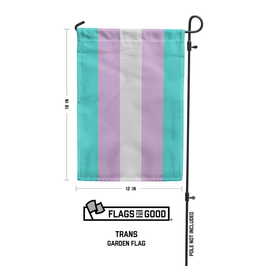 Trans Pride Garden Flag | $1 Donated to LGBTQ+ Organizations – Flags ...