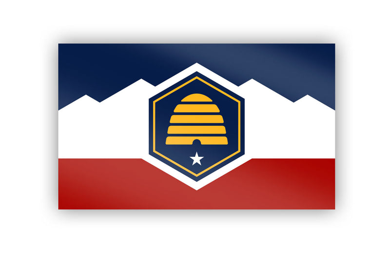 Utah State & City Flags | New Beehive Flag